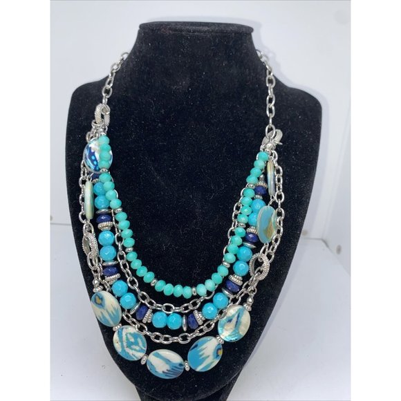 Ruby Rd. | Jewelry | Ruby Rd Boho Silver Tone And Turquoise Statement ...